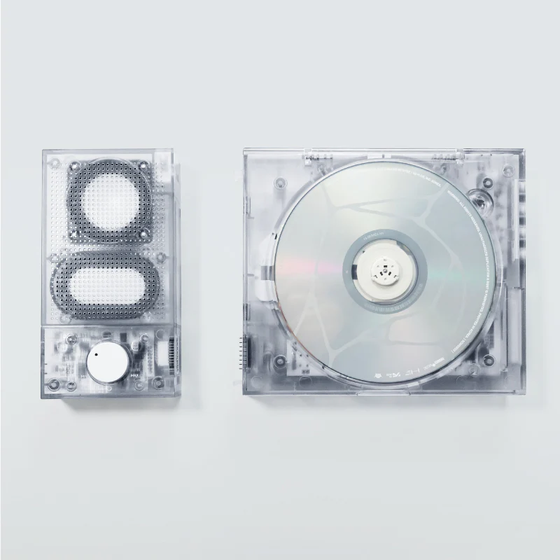 SPLIT Bluetooth CD Player (Glacier White) Malaysia | Vinylvox